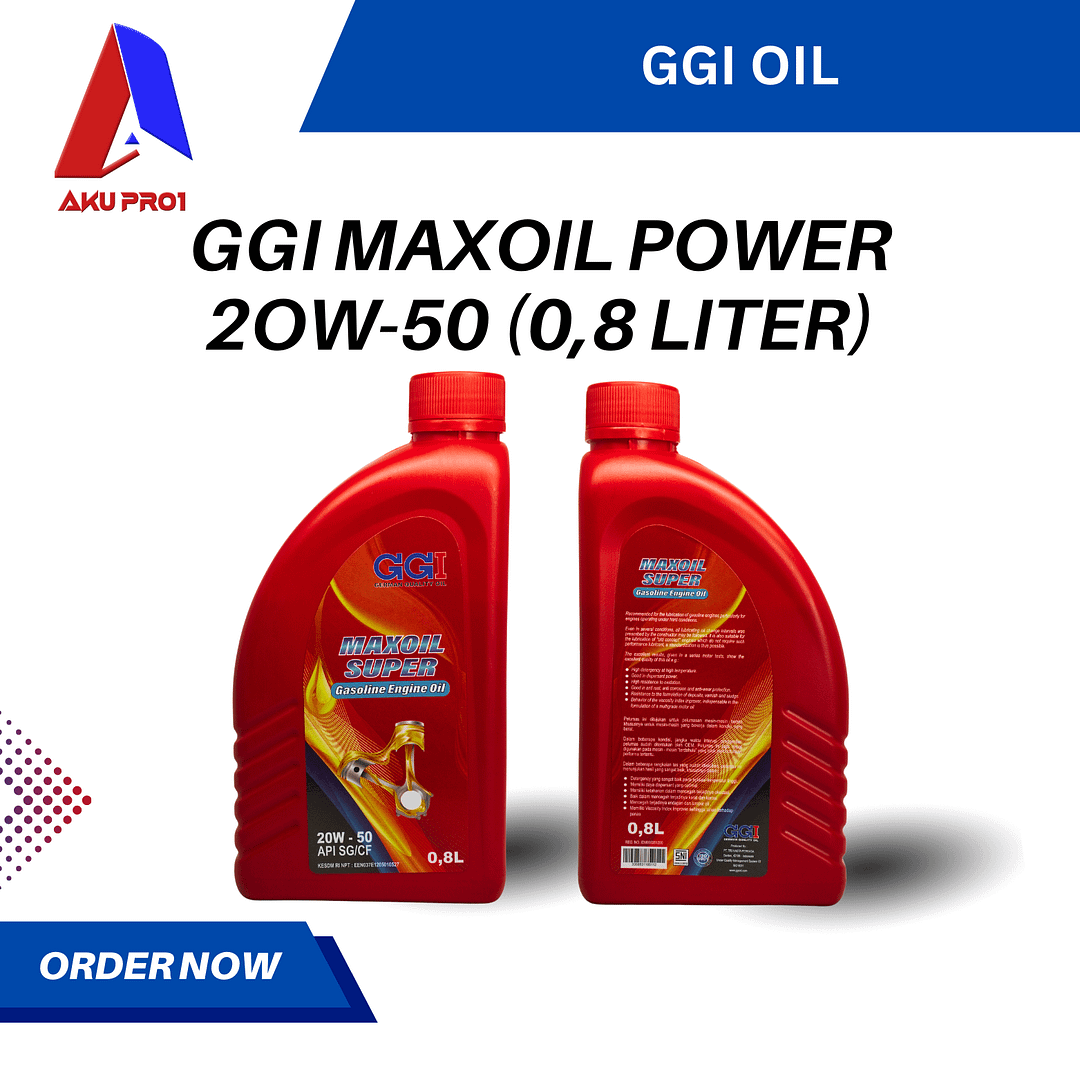 OLI GGI MAXOIL SUPER / GASOLINE ENGINE OIL SAE 20W-50 API SG/CF (0,8 ...